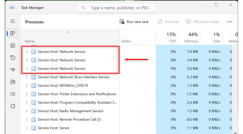 Τι είναι το "Service Host: Network Service" στα Windows