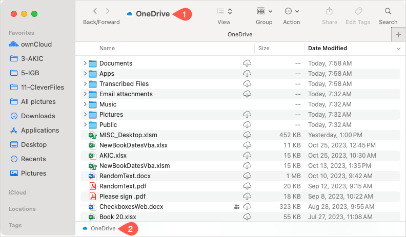 Πώς να προσθέσετε το OneDrive στην ενότητα Αγαπημένα στο Finder (Mac)