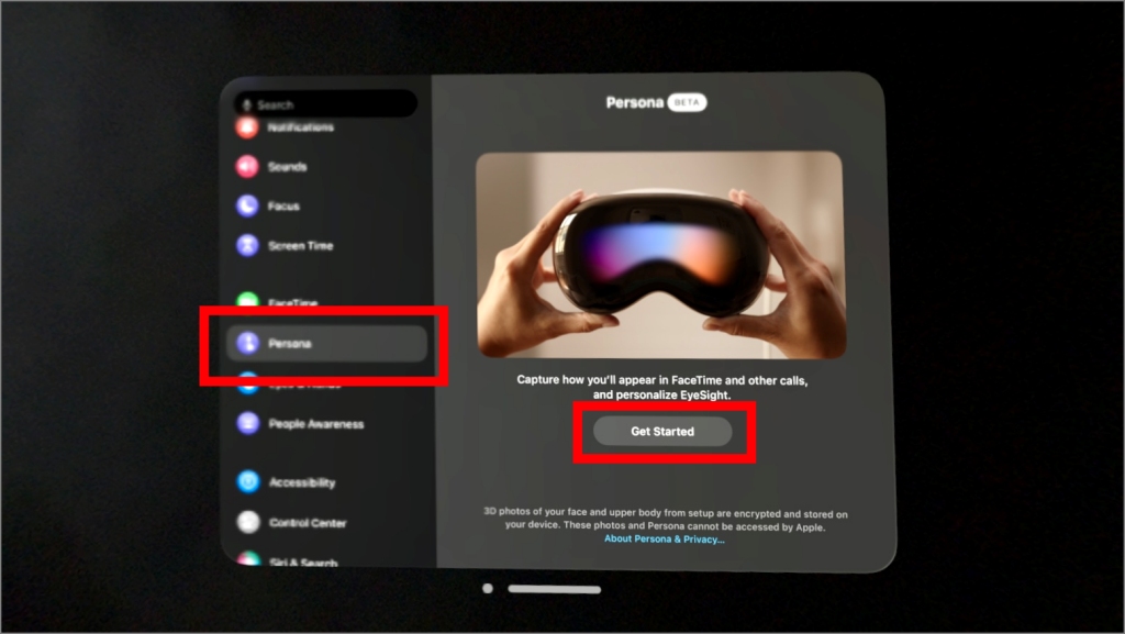 Πώς να δημιουργήσετε το Persona σας στο Apple Vision Pro