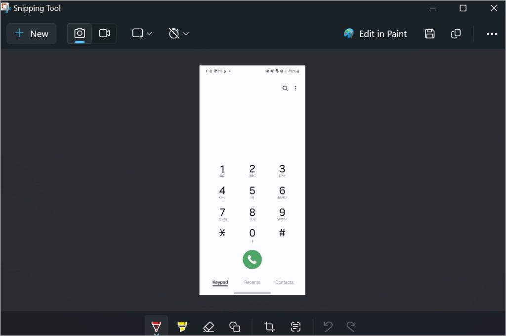 Πώς να ενεργοποιήσετε το Snipping Tool για την εμφάνιση πρόσφατων ...