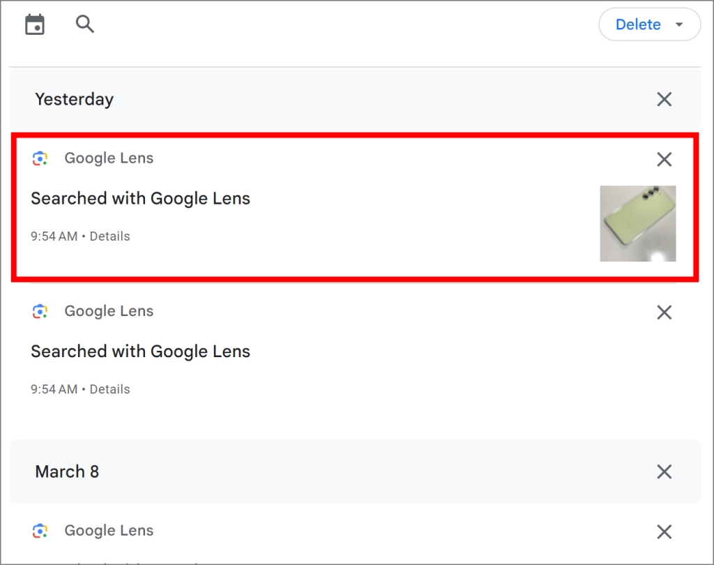 Πώς να ενεργοποιήσετε και να ελέγξετε το Visual Search History στο ...